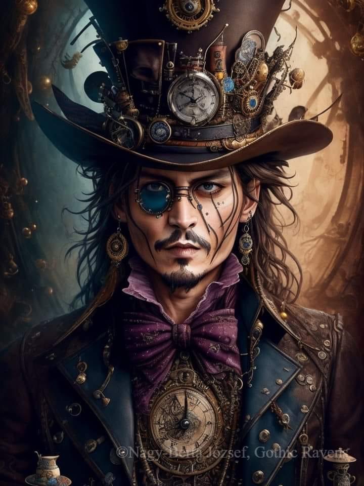 Steampunk Mad Hatter Art