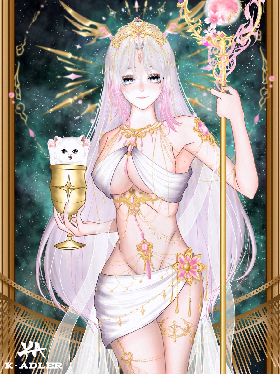 Kevin Adler on Twitter: "The Goddess of Dreams☁️ @Dreamplaystoo #DreamsCanvas #digitalart"