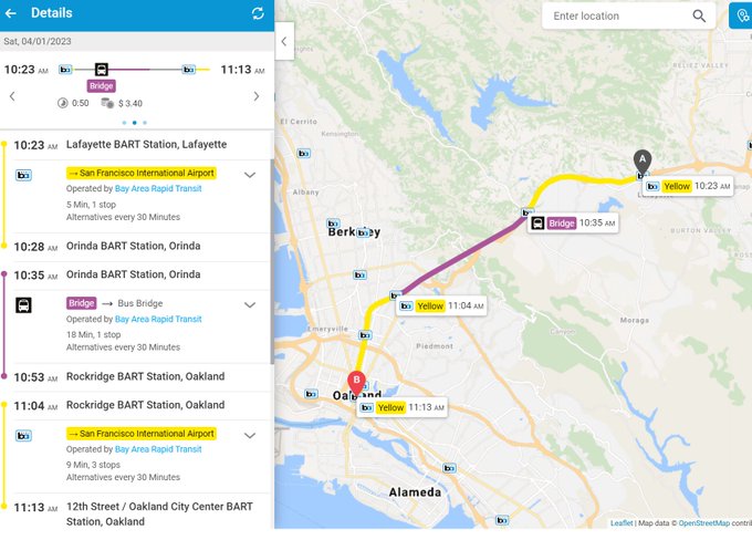 BART on Twitter: "If you're planning your trip through the Yellow Line during the shutdown ...