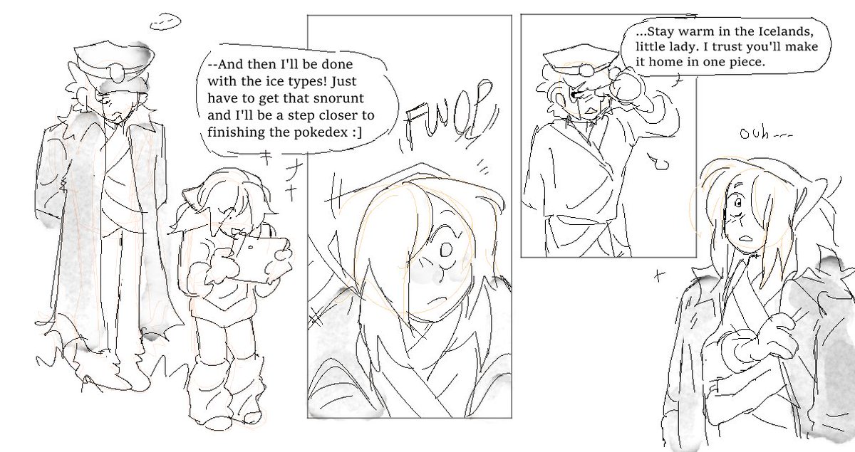 「Ingo showing affection by letting Akari take care of his mos」Hooved peets 🐑🐐🐄の漫画