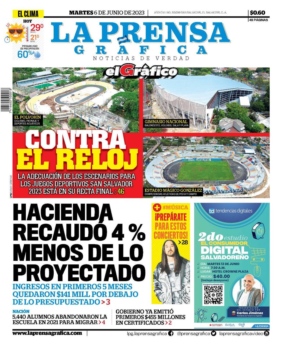 La Prensa Gráfica On Twitter Compartimos La Portada De La Prensa