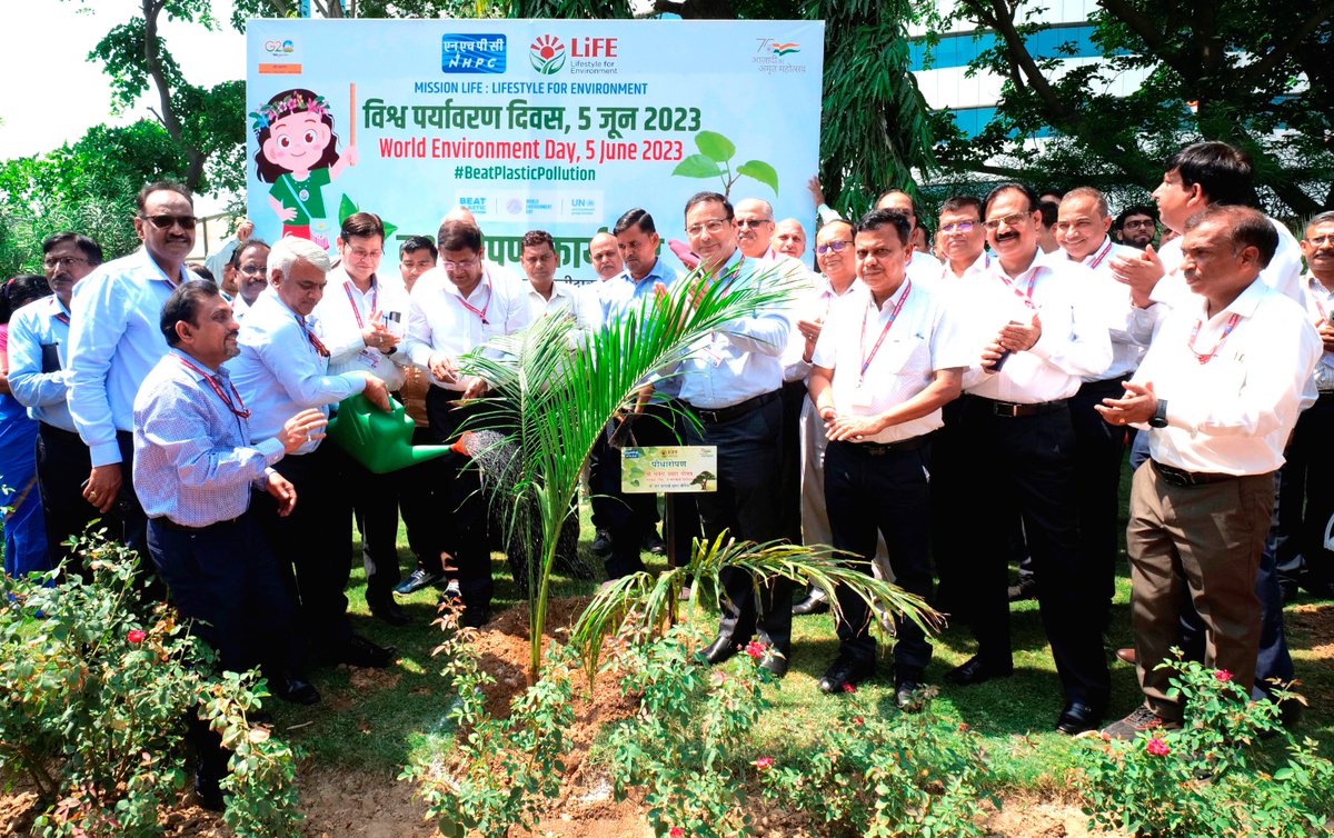 NHPC Limited on Twitter: "NHPC celebrated World Environment Day under ...