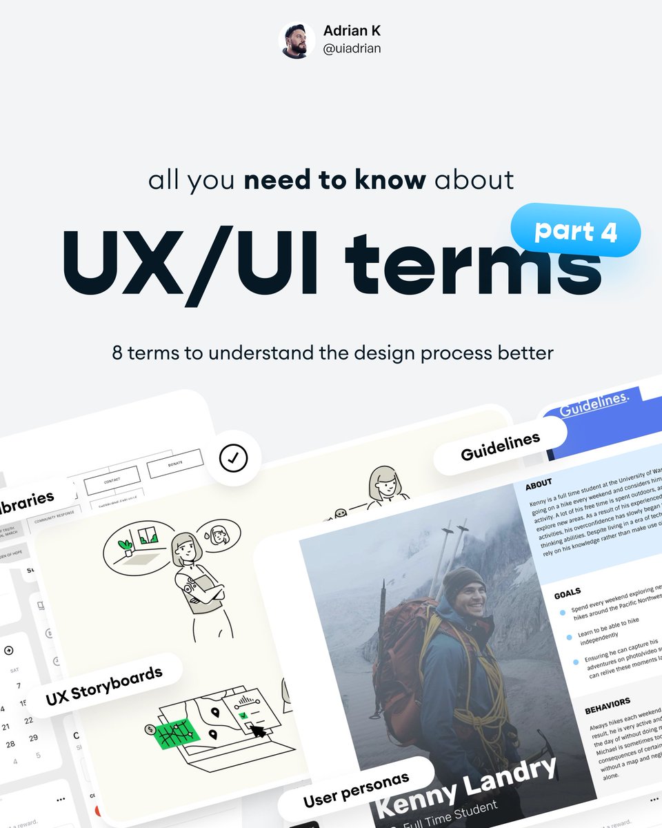 All you need to know about UX/UI terms - part 4 👇 - Thread from UI Adrian @uiuxadrian - Rattibha