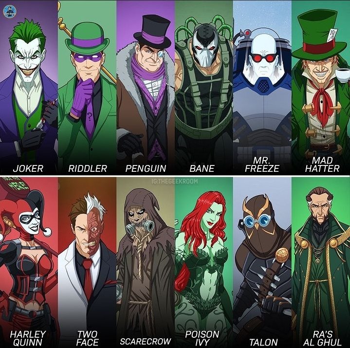 π¦Έπ»ββοΈ Mikyle On Twitter Whos Your Favorite Batman Villain