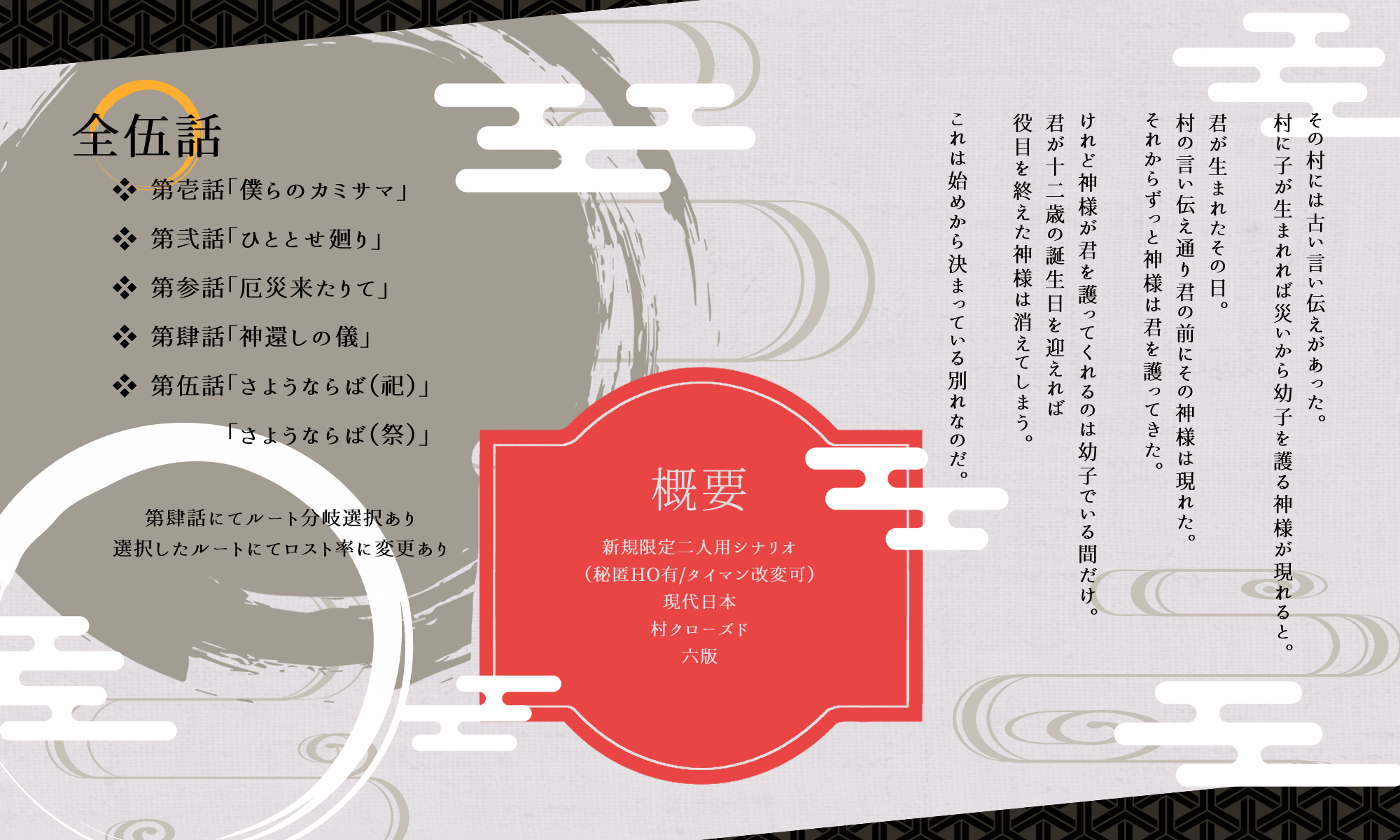 虚白館 on Twitter: "𝗖𝗼𝗖 僕の生まれた日が君の命日 - さよならカミサマ - 2PL（タイマン改変可）/新規限定/秘匿HO有 𝗙𝗼𝗹𝗹𝗼𝘄＆𝗥𝗧 から5名様にシナリオプレゼント ...