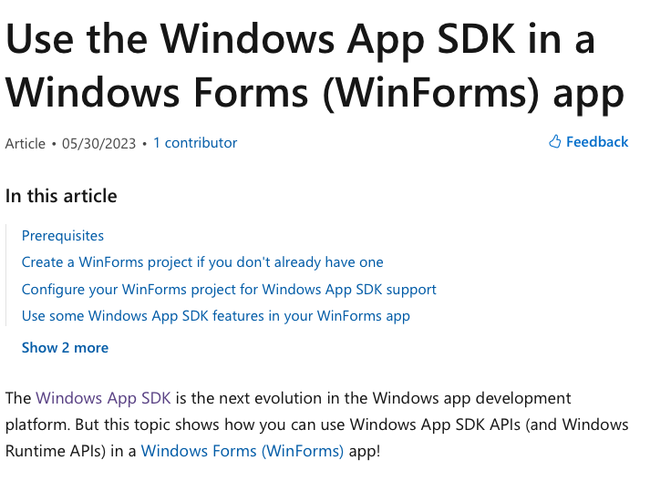 Windows Dev Docs On Twitter The Windows App Sdk Is The Next Evolution