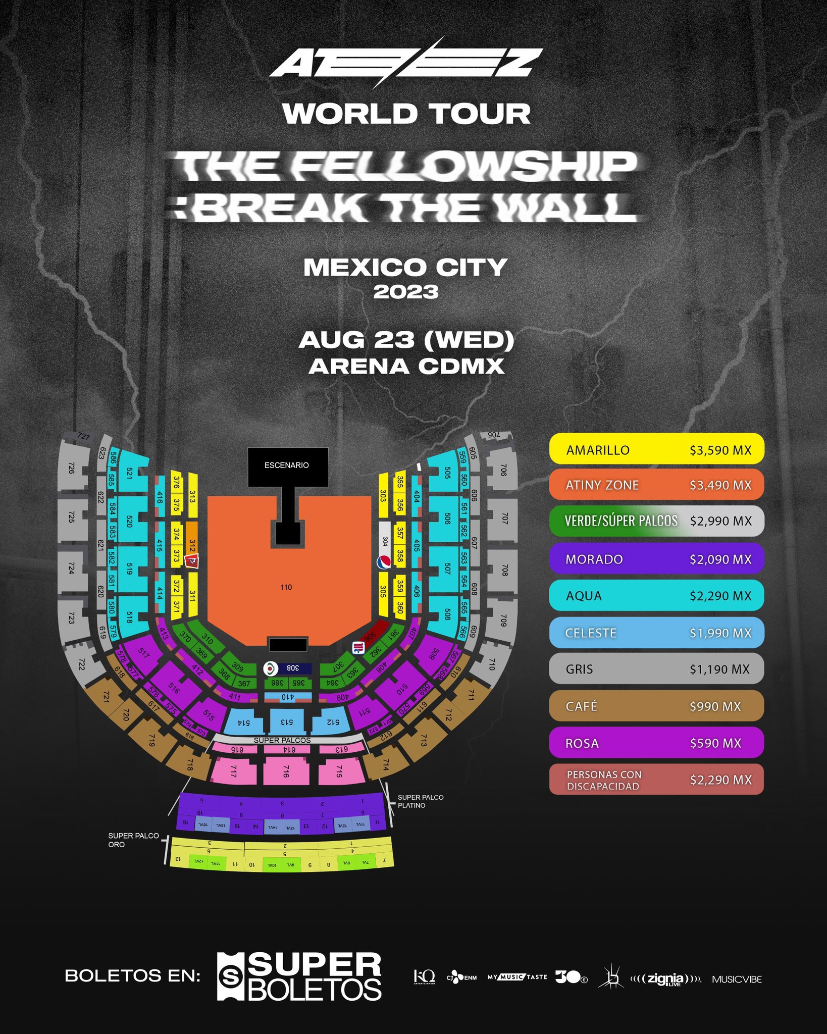 皿 on Twitter: "Ateez 🫰🏽 23 de Agosto 🗓️ Arena CDMX 📍 REGÍSTRATE AQUÍ PARA ACCEDER A LA PREVENTA ...