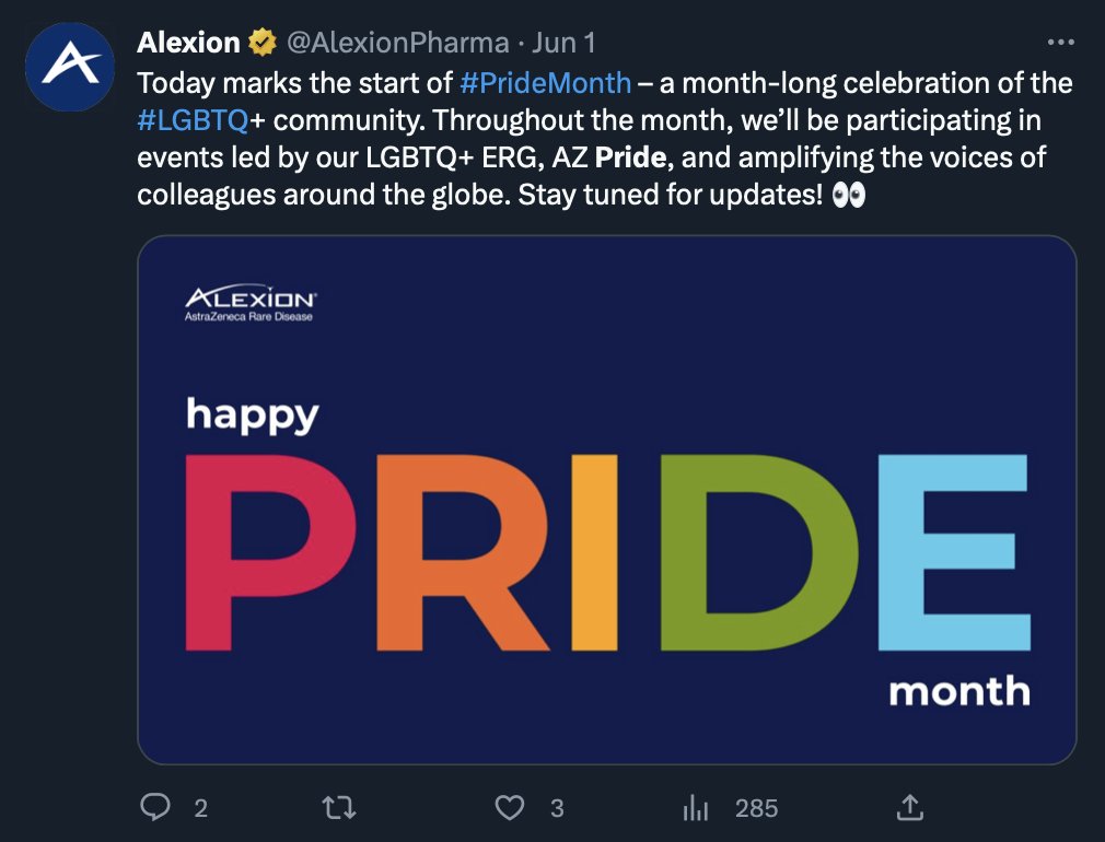 Going to do a simple pride thread to include any business pridepoasting in the order that I see ...