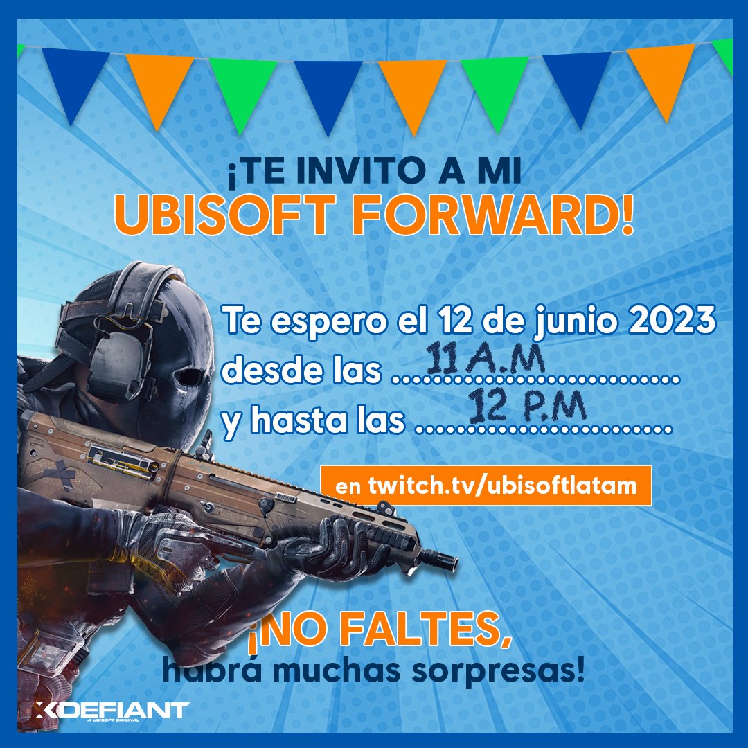 Ubisoft Latam on Twitter: "Sobrino estás cordialmente invitado a nuestro Ubisoft Forward este 12 ...