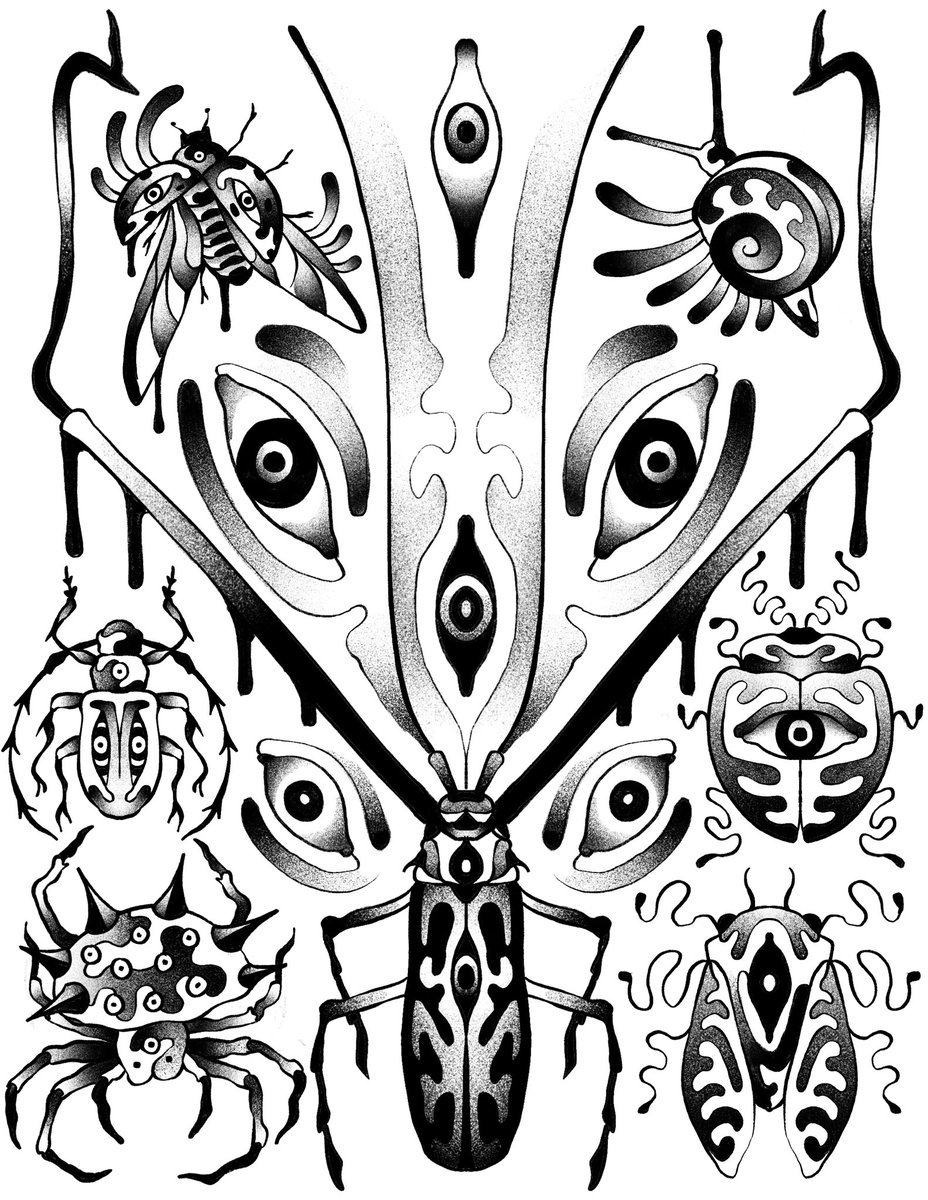 「flash that are bug creature things」ELYSE 👁の漫画