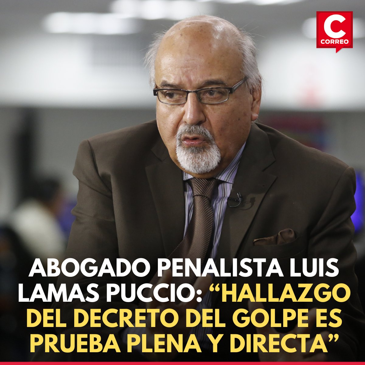 Diario Correo on Twitter: "🗣 En la opinión jurídica del penalista Luis Lamas Puccio el documento ...