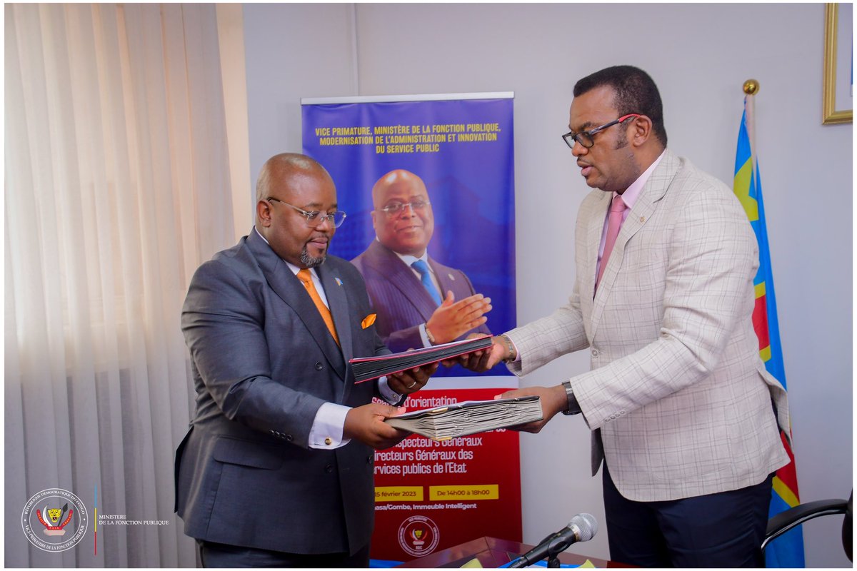 FonctionPubliqueRdc on Twitter: "Ce mardi 06 juin 2023, Son Excellence Jean-Pierre LIHAU, Vice ...