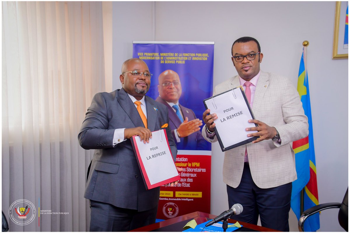 FonctionPubliqueRdc on Twitter: "Ce mardi 06 juin 2023, Son Excellence Jean-Pierre LIHAU, Vice ...