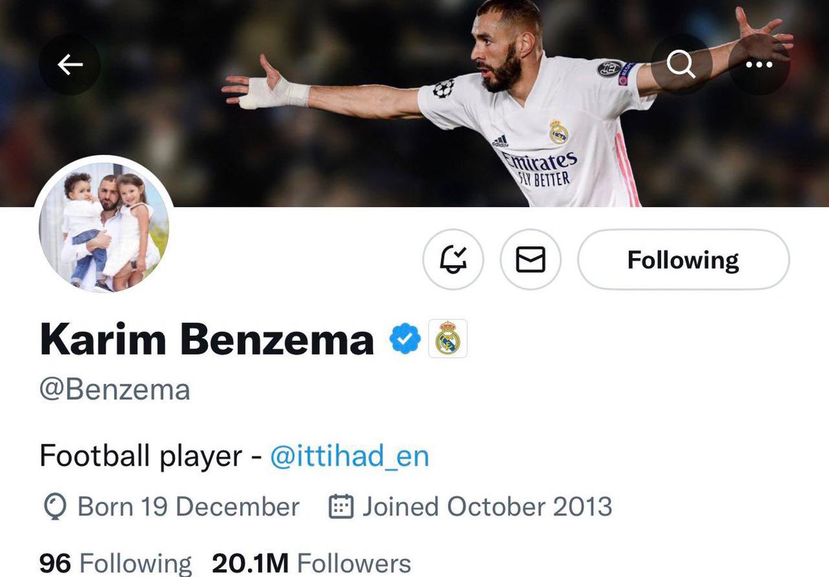 People Of Saudi Arabia on Twitter: "- Signed by legend Karim Benzema with Al-Ittihad Club ...