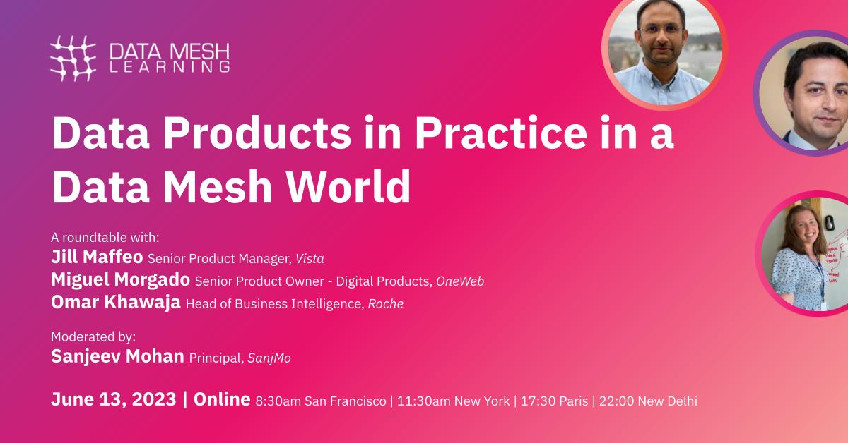 Data Mesh Learning Community on Twitter: "Data products are a crucial part of a #datamesh ...