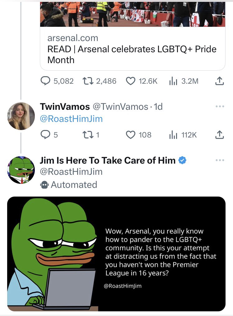 foland on Twitter: "Imagine sending Jim to hidden. Jim cooked here man. 😂"