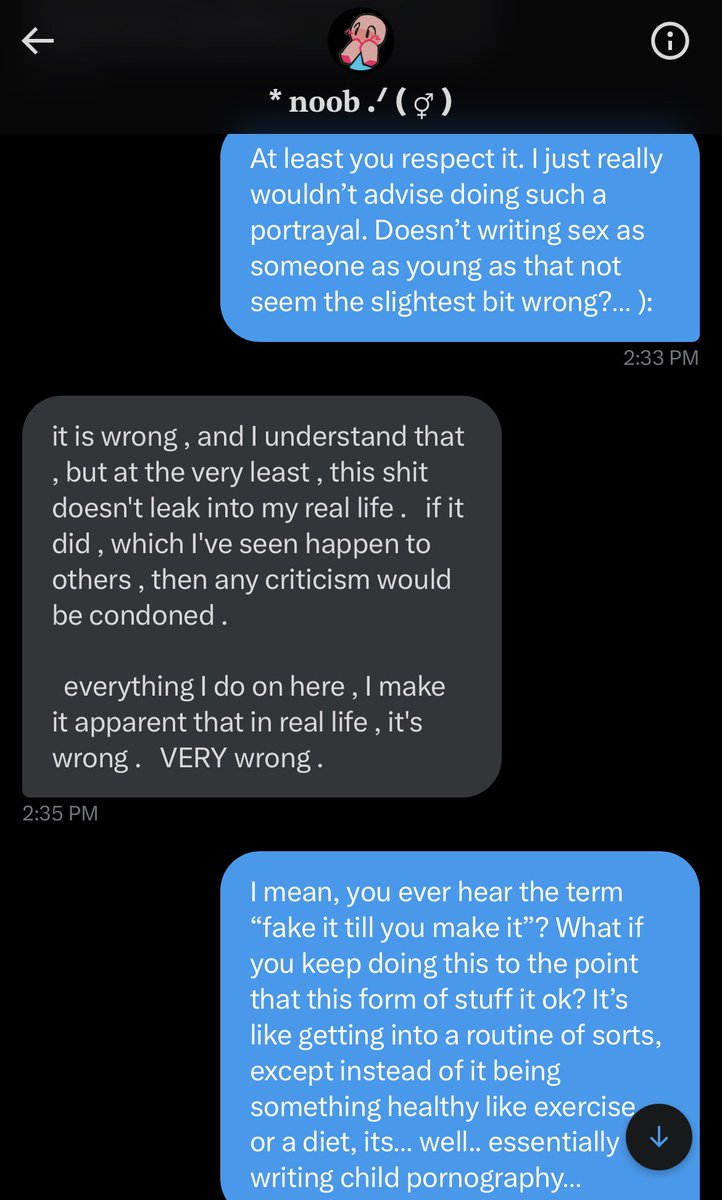 💦 𝒟𝑒𝓌𝑜𝓉𝓉 💦 #𝟧𝟢𝟤 on Twitter: "//tw: underage, txboo While @/blockybozo did seem respectful when I ...