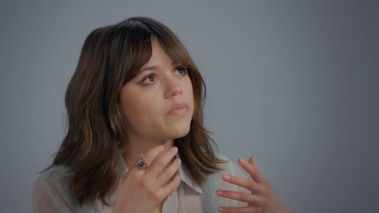 Variety on Twitter: "Jenna Ortega starts to cry as she talks to Elle Fanning about how toxic ...