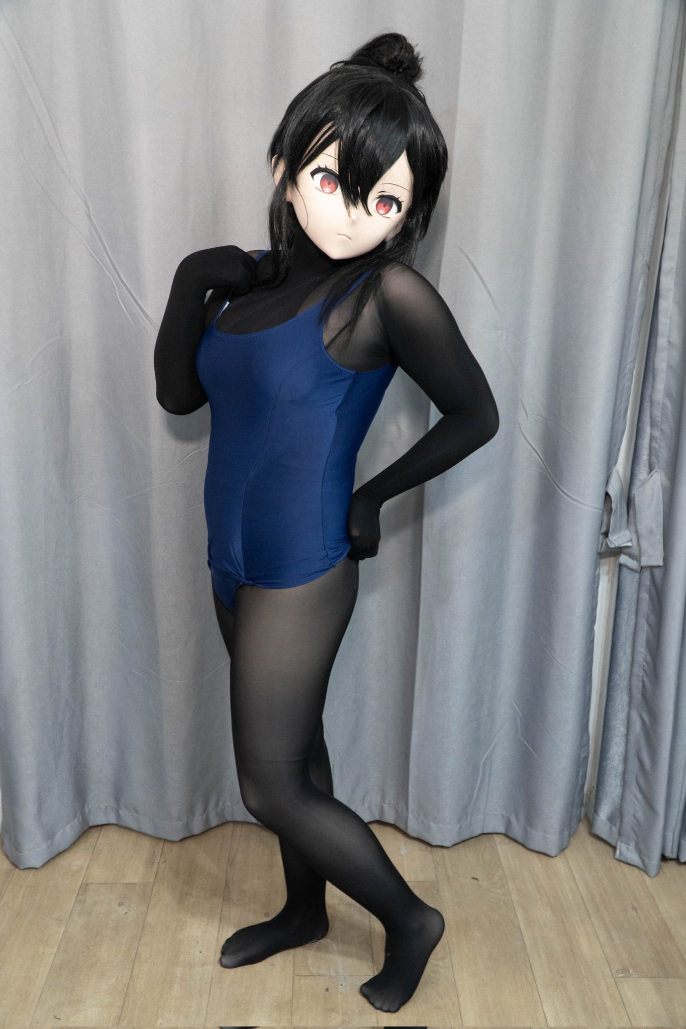 Orangecat on Twitter: "是黑？是白？ pp巧克力的口味任君选择~ （整点不是平常颜色的颜色www~） #kigurumi #着ぐるみ #zentai #全包紧身衣 #丝袜 ...