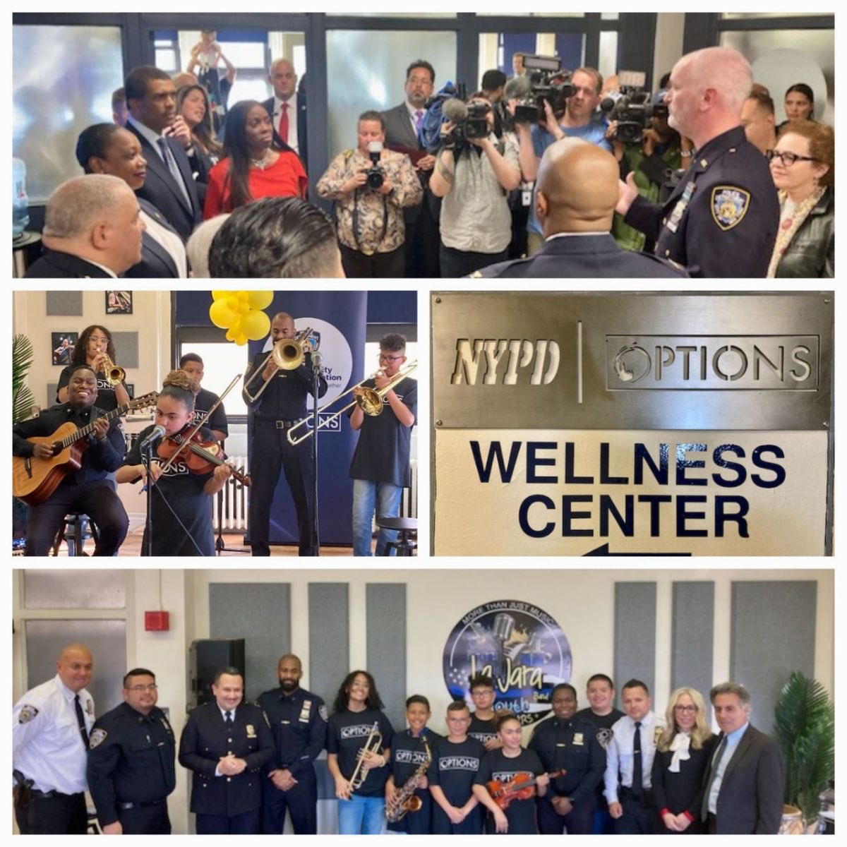 NYPD School Safety on Twitter: "Today’s grand opening of the OPTIONS Wellness Center in the ...