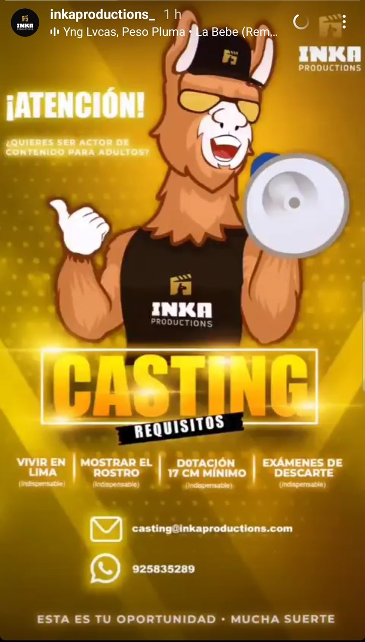 Inkasex On Twitter Casting Solo Para Peruanos 🇵🇪 G8anpm20as Twitter