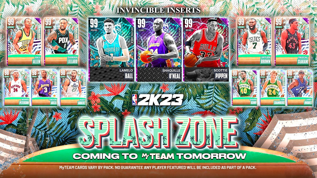 Ty on Twitter: "THREE NEW INVINCIBLE CARDS CONFIRMED FOR SPLASH ZONE PACKS FRIDAY IN NBA 2K23 ...