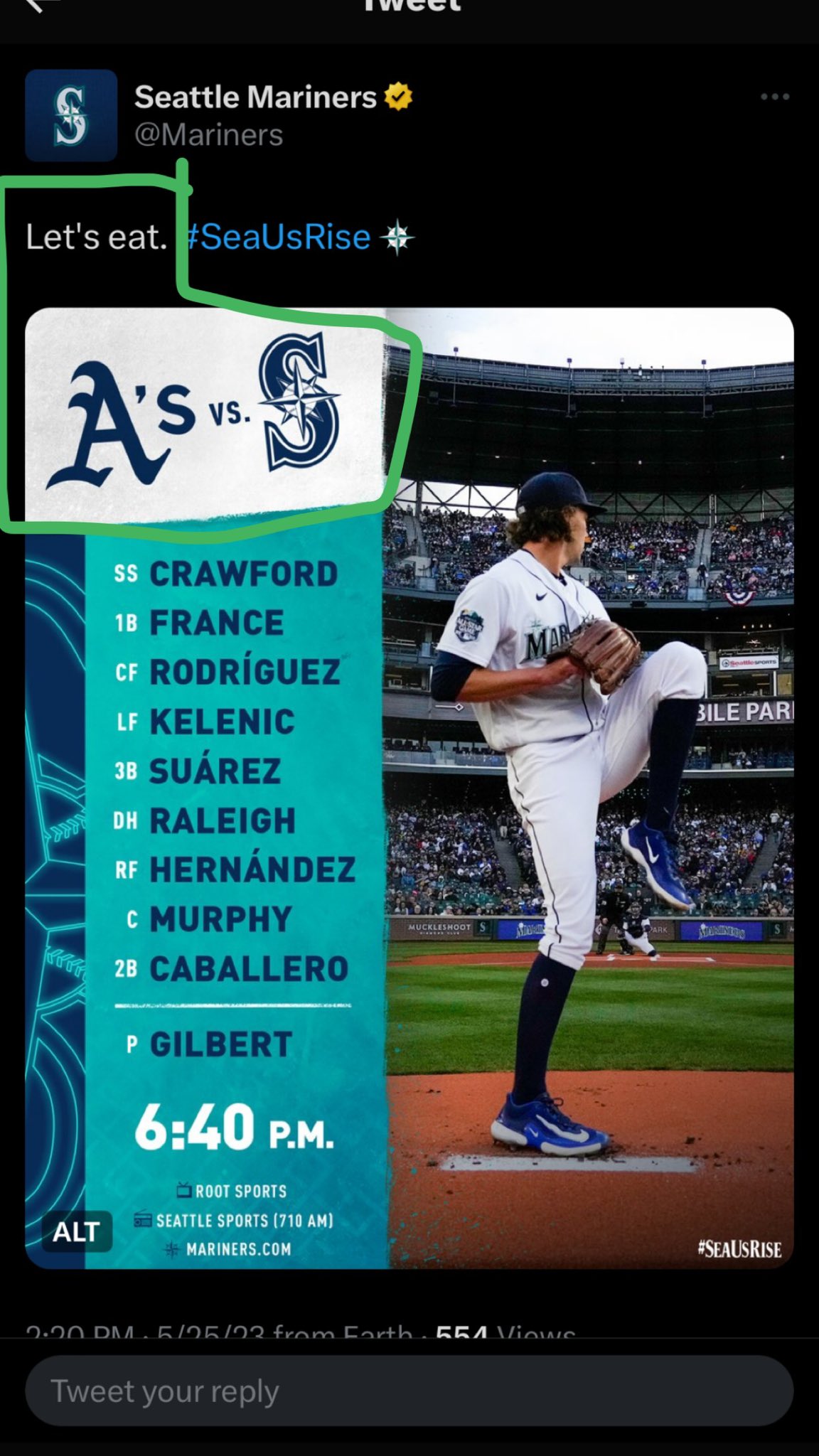 Josh Wilcox on Twitter: "@Mariners 🤔 https://t.co/gV7GM1KYHZ" / Twitter