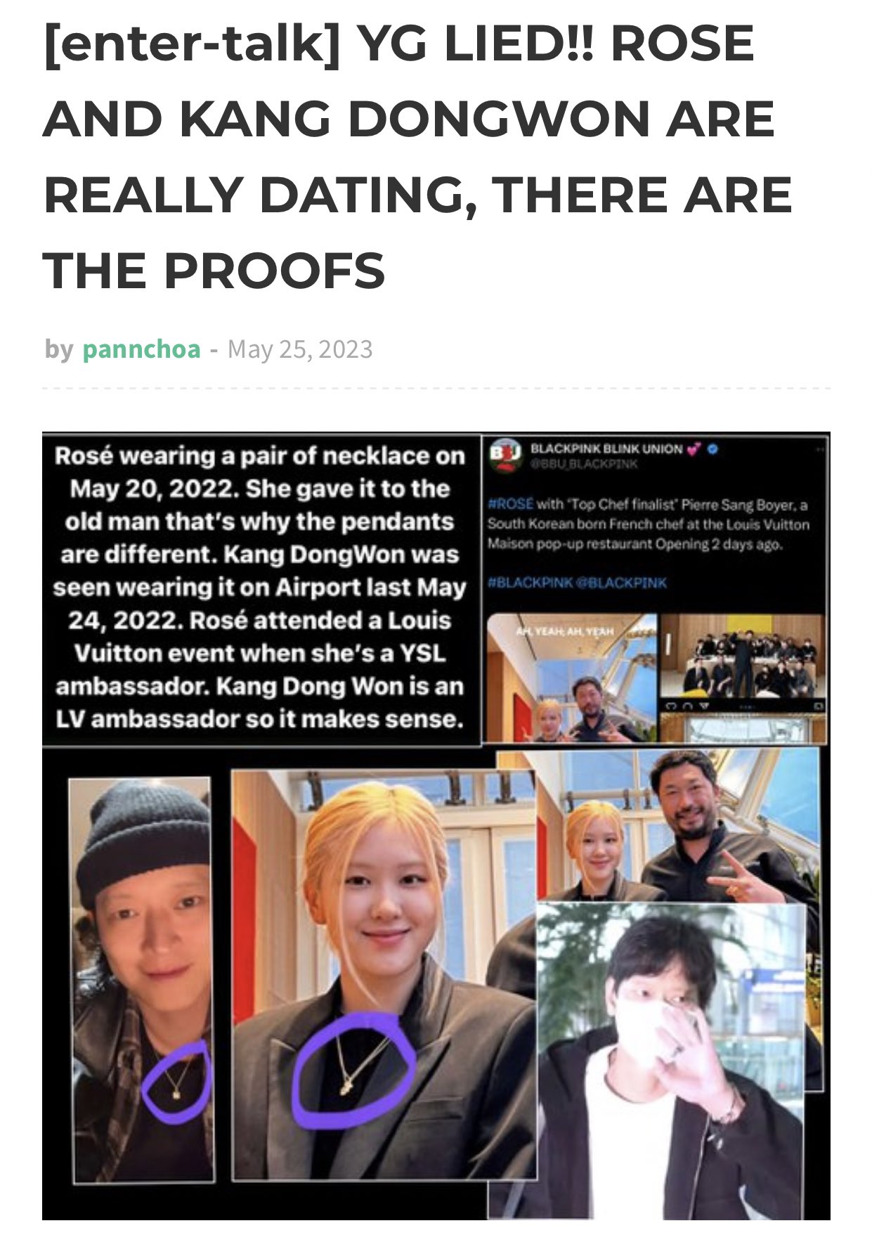 notpannchoa on Twitter: "[ notpannchoa ] I-net goes on Pann to claim that YG lied about Rose and ...