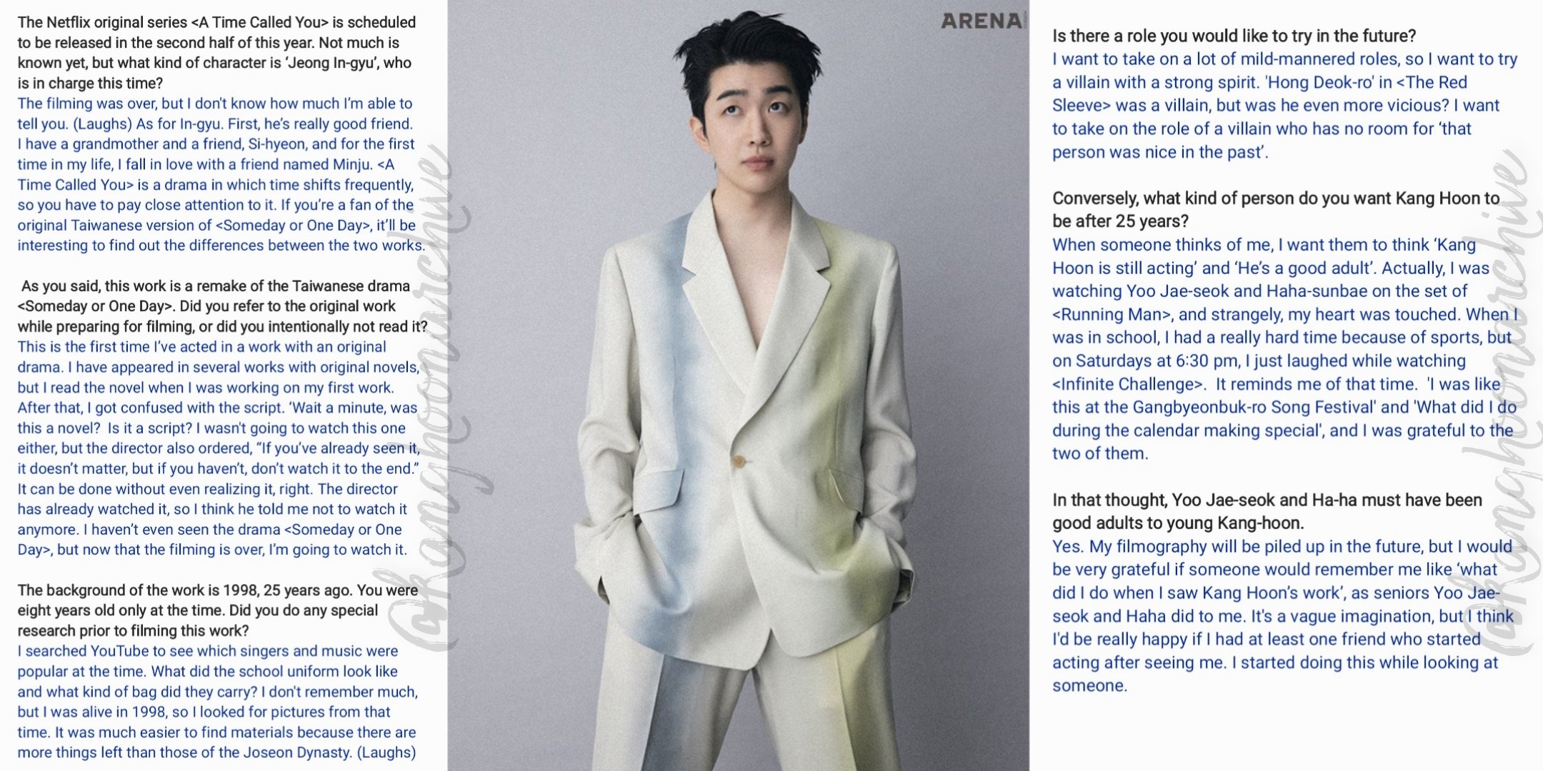 kang hoon on Twitter: "📰 230526 INTERVIEW #KangHoon’s full interview with Arena Homme Plus The ...
