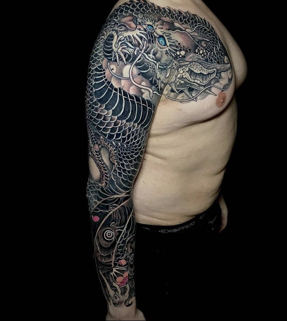 Jess Yen Dragon Tattoos Jess Yen In Progress Tattoo Gallery MY
