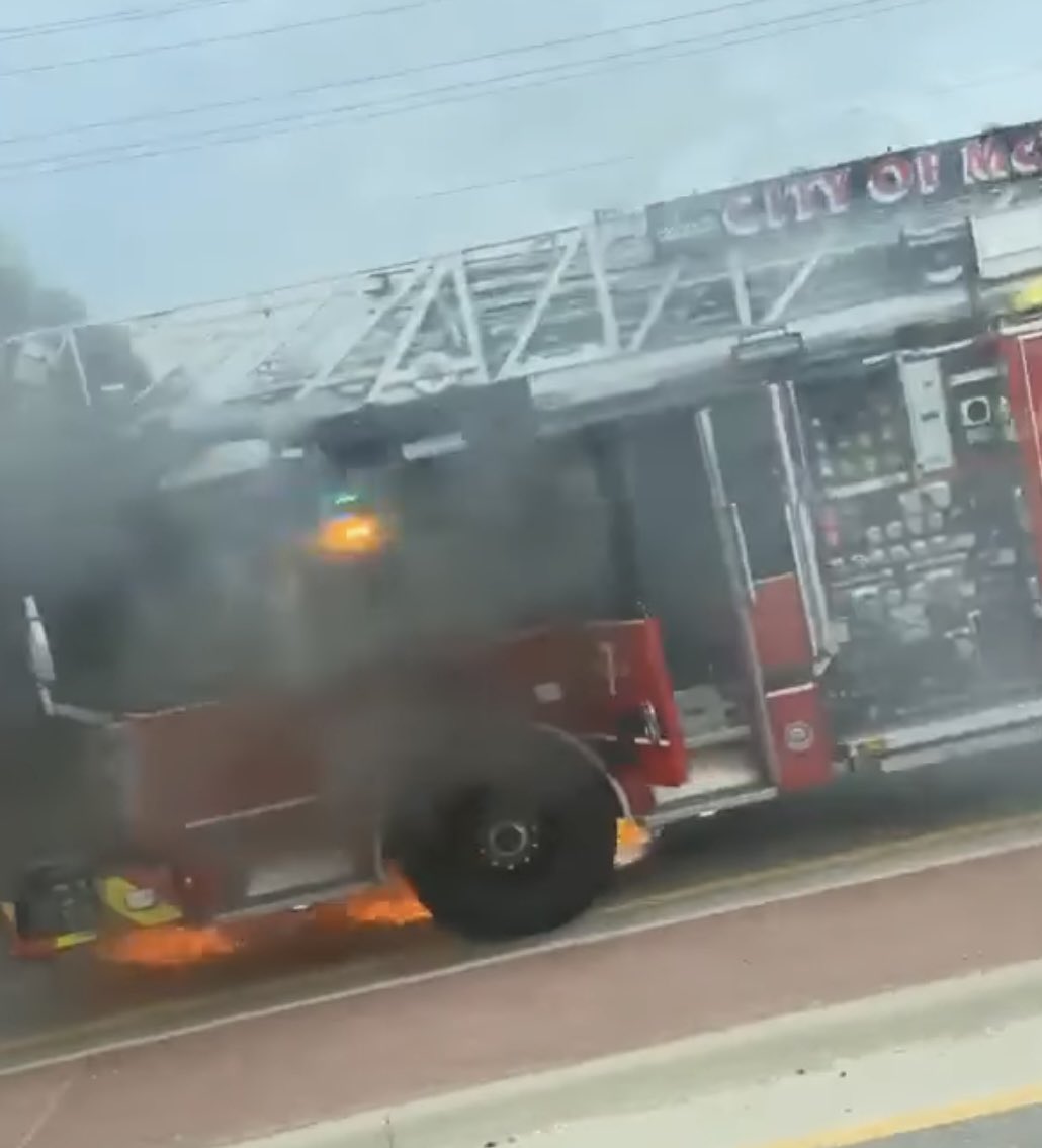 Fire Truck Caught On Fire