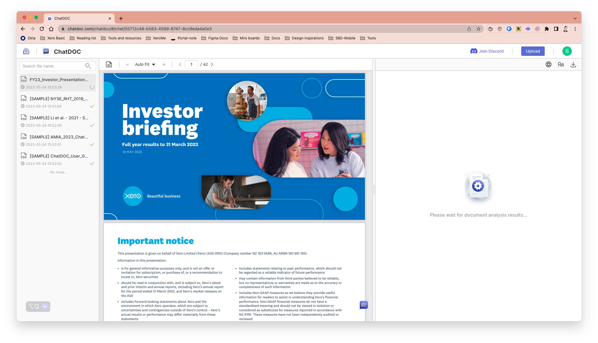 Bear Liu on Twitter: "AI应用分享：ChatDoc，让AI帮助学习和分析PDF文档 我在工作中会接触到一些文档，经常会在需要引用查阅某处时找不到具体的出处。这个痛点应该 ...
