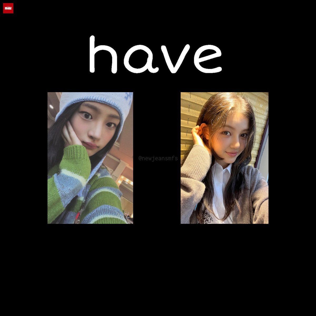 BASE NEWJEANS. on Twitter: "Nwjns! Have minji kupluk sama Dani seragam to abb Hanni hyein minji ...