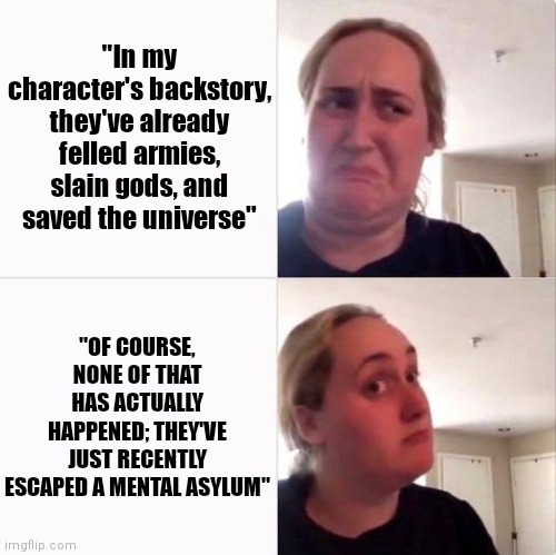 Epic DND Memes on Twitter: "A player joining my group brought me this backstory. I was pleased ...