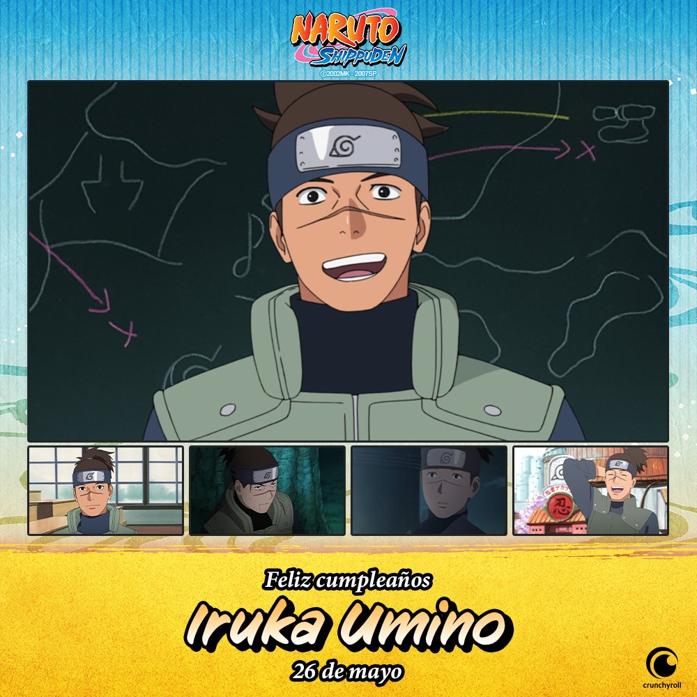 Crunchyroll.es on Twitter: "(26/5) ¡Feliz cumpleaños al mejor profesor, Iruka! 🎉🎂"