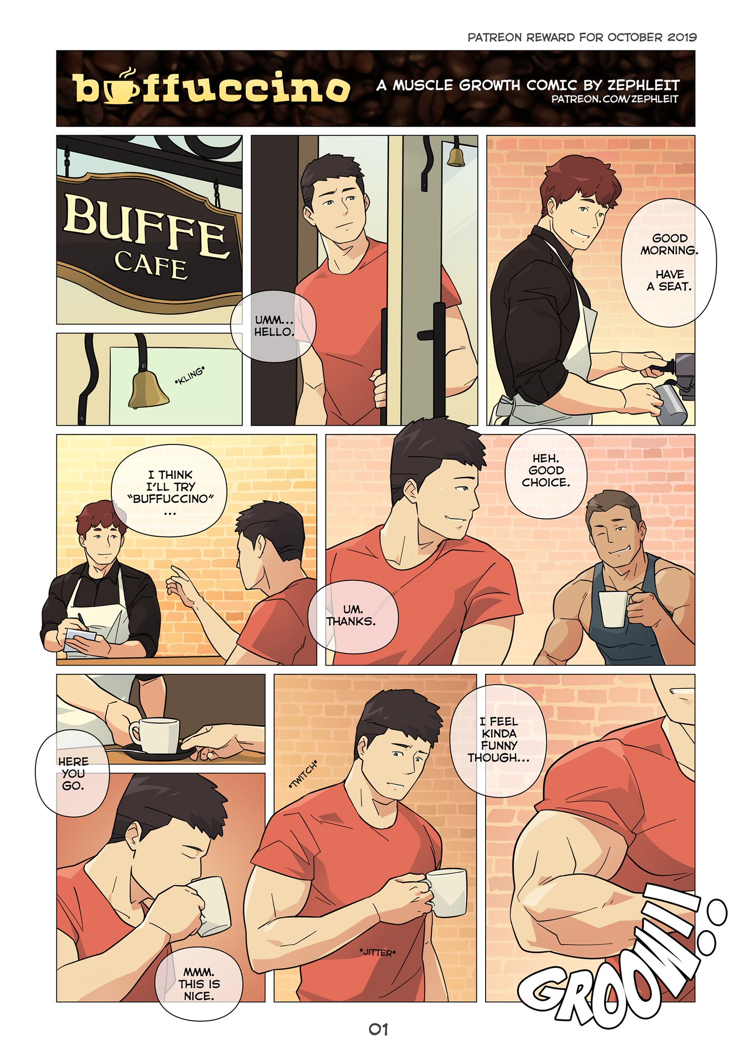 Zephleit on Twitter: "Have a cup... of muscle coffee. See more short comics like these on this ...