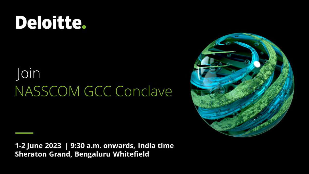 Deloitte India on Twitter: "Join us on 1 and 2 June 2023 at Sheraton Grand, Bengaluru, for the ...