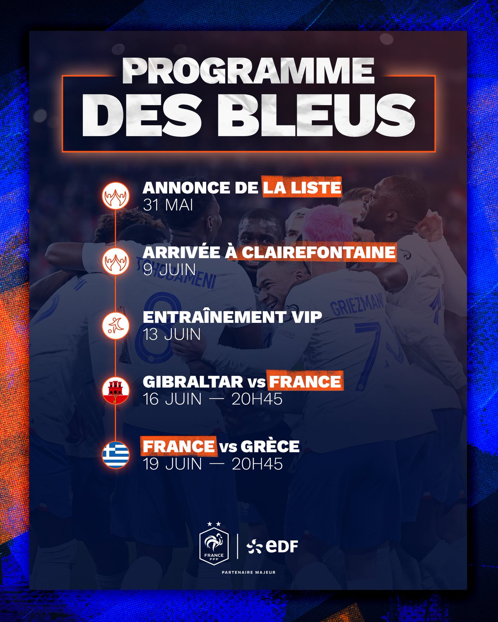 Énergie du Foot on Twitter: "Un mois de juin comme on aime, rythmé par l'Equipe de France 😍 ...