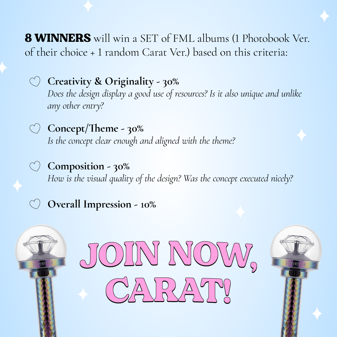 N.Cat Philippines on Twitter: "8 #CARATs will be chosen to win 1 #FML (Photobook Ver.) of their ...