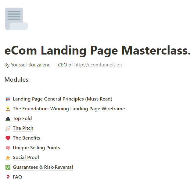 Mind Amplifier on Twitter: "RT @YoussefEcom: I’ve made 100s of eCom landing pages the last few ...