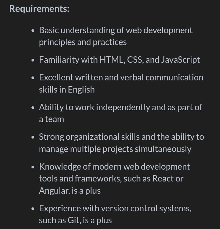 ToHire.NG on Twitter: "Junior Frontend Developer (Remote Internship – IT) Apply 👇 https://t.co ...