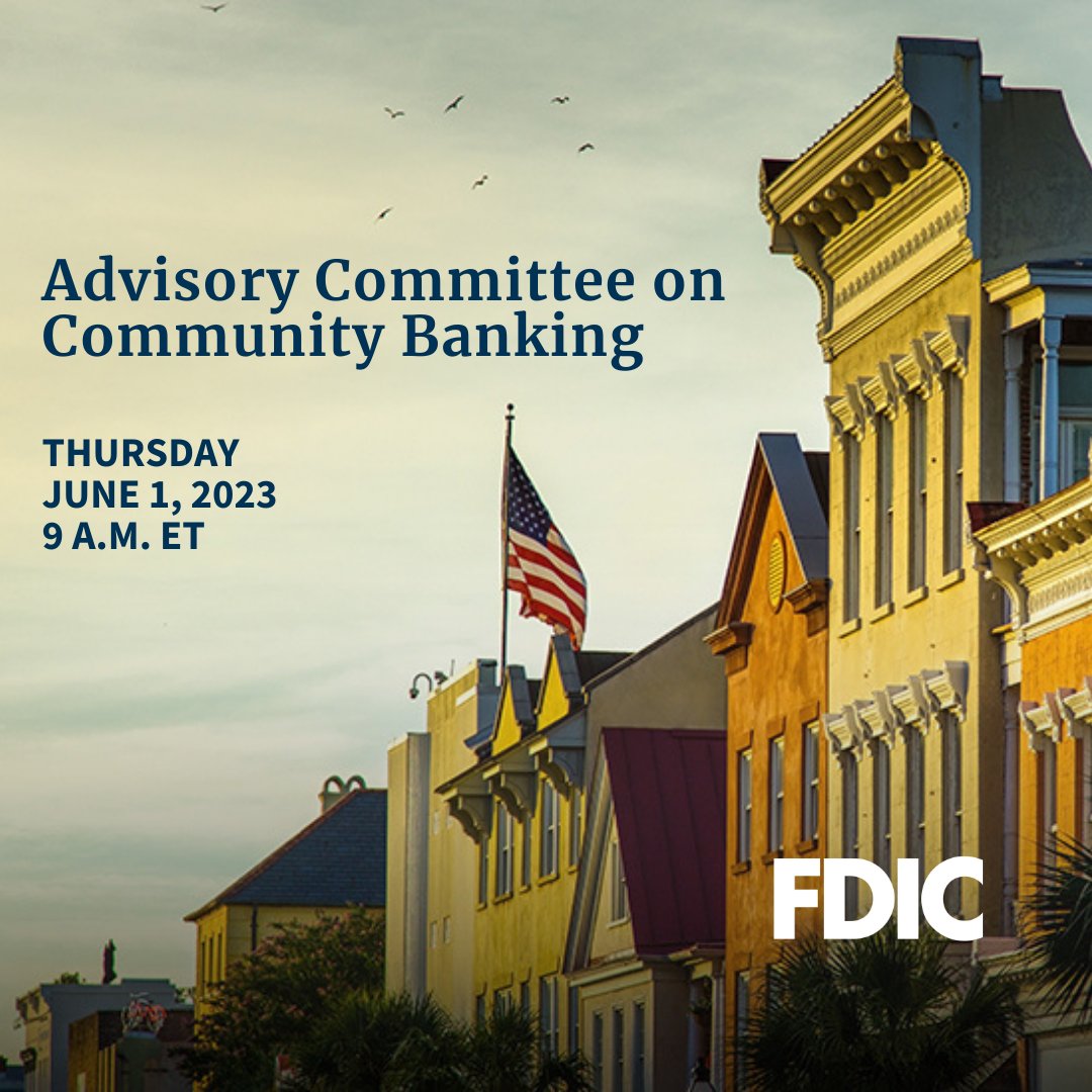 FDIC on Twitter: "Today, we announced eight new members to our Advisory Committee on Community ...