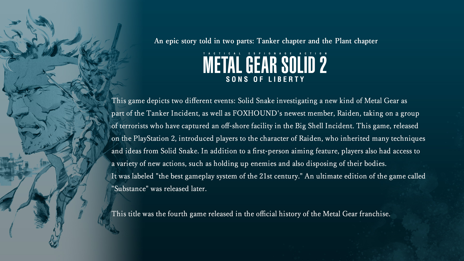 Metal Gear Solid 2 Wallpaper Metal Gear Solid 2 Wallpaper
