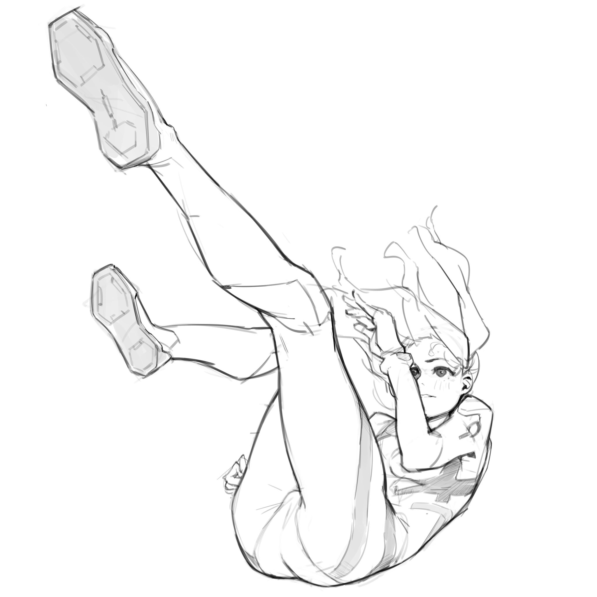 Drawing Falling Poses
