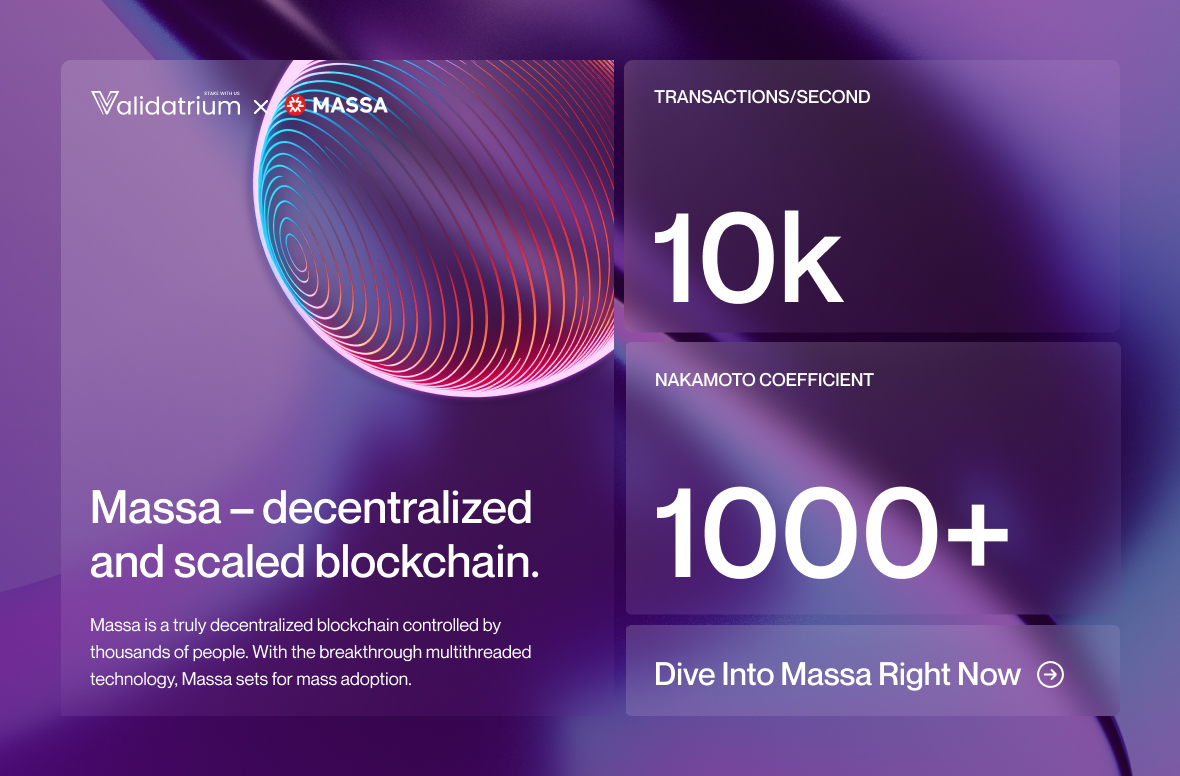 Validatrium on Twitter: "🌒 Introducing the Massa Project: The Future of Decentralized Data ...