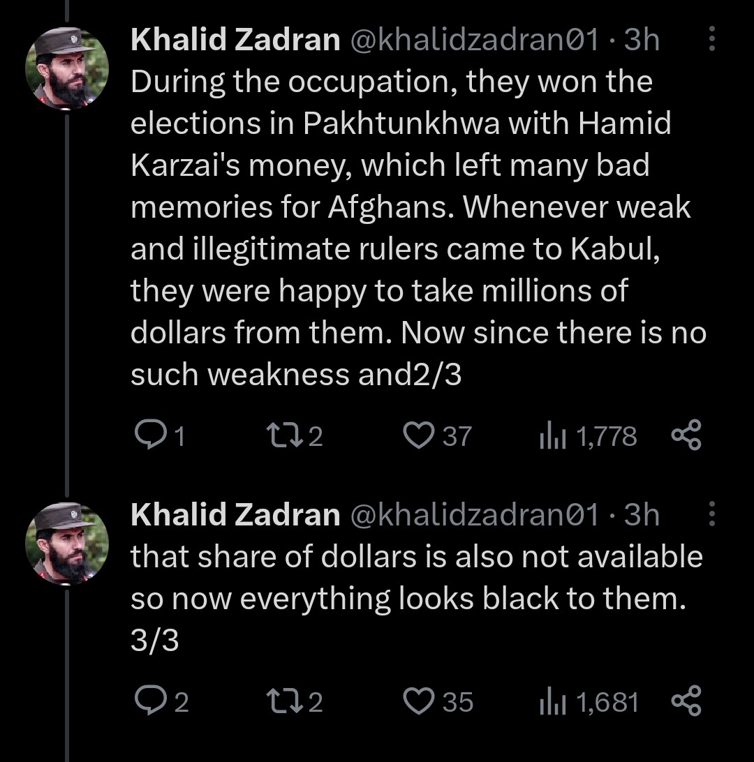 FJ on Twitter: "Interesting attack by Afghan Taliban's Kabul Police spokesperson Khalid Zadran ...