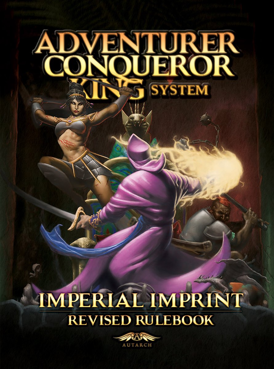 Autarch on Twitter: "ACKS II cover, now with logo. Do you like the 3D beveled effect on the logo ...