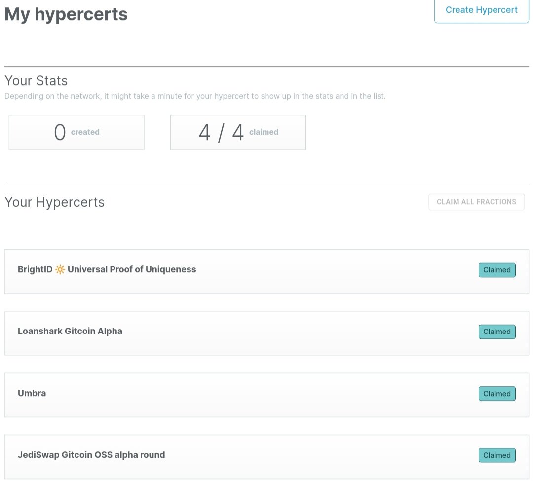 Sinavk (Yeni Nesil Kripto) on Twitter: "🎉 Gitcoin Hypercerts Claim 🎉 @hypercerts Yaptığın ...