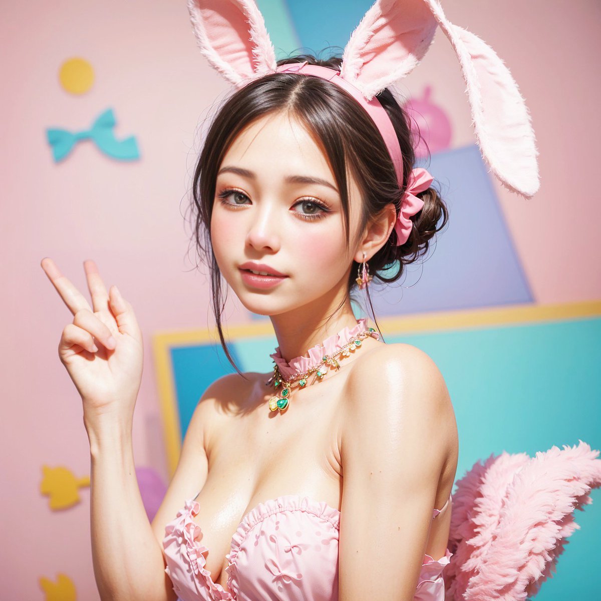 AI美女ちゃん on Twitter: "パーティーしよっ💕 #stablediffusion #バニーガール #AIグラドル"