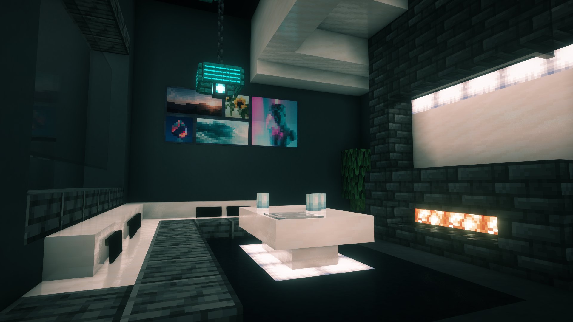 Minecraft Modern Lounge Minecraft: SMALL MODERN HOUSE TUTORIAL | How